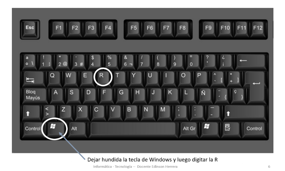 Teclado y Entrar a Microsoft ofimática - Cahoma - Informática