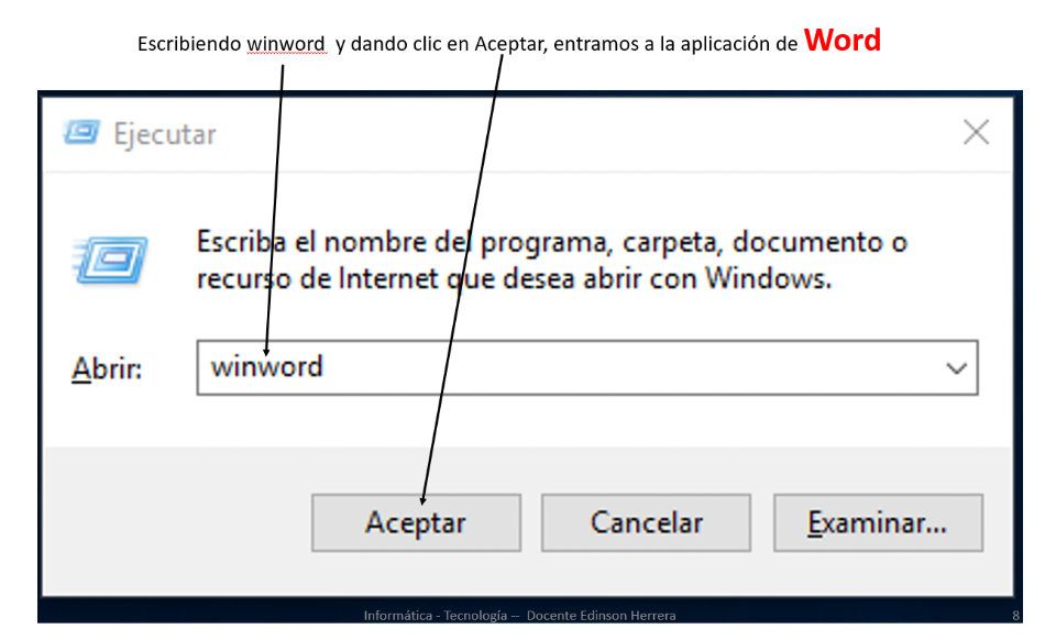 Teclado y Entrar a Microsoft ofimática - Cahoma - Informática